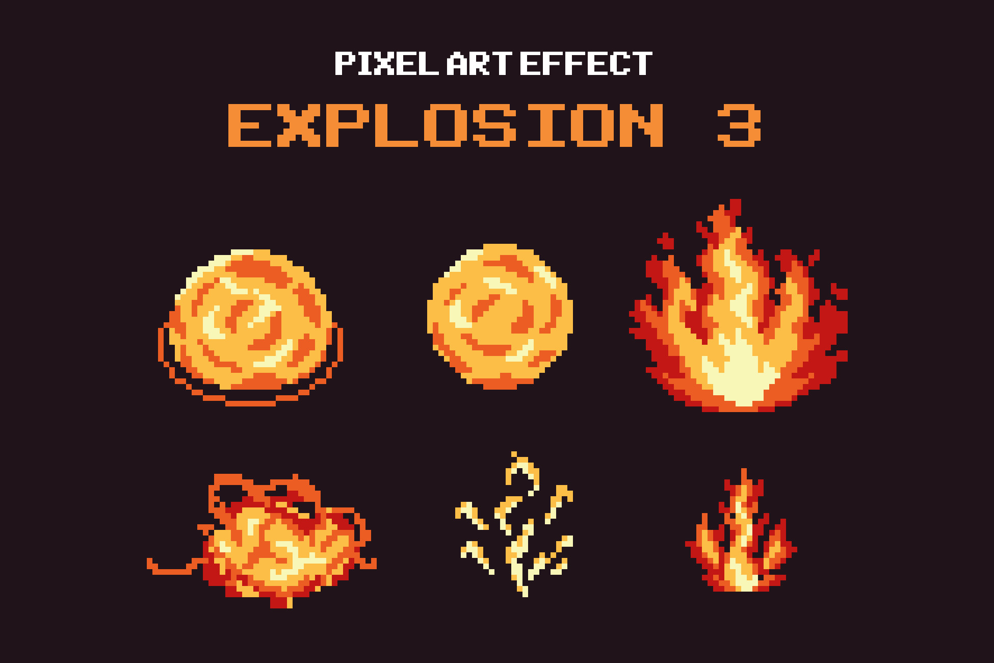 Explosion 3 – Pixel Art Effect by Sanctumpixel