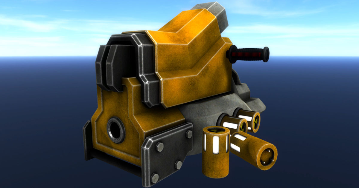 Big Nuclear Sci-Fi Gun | 3D Guns | Unity Asset Store