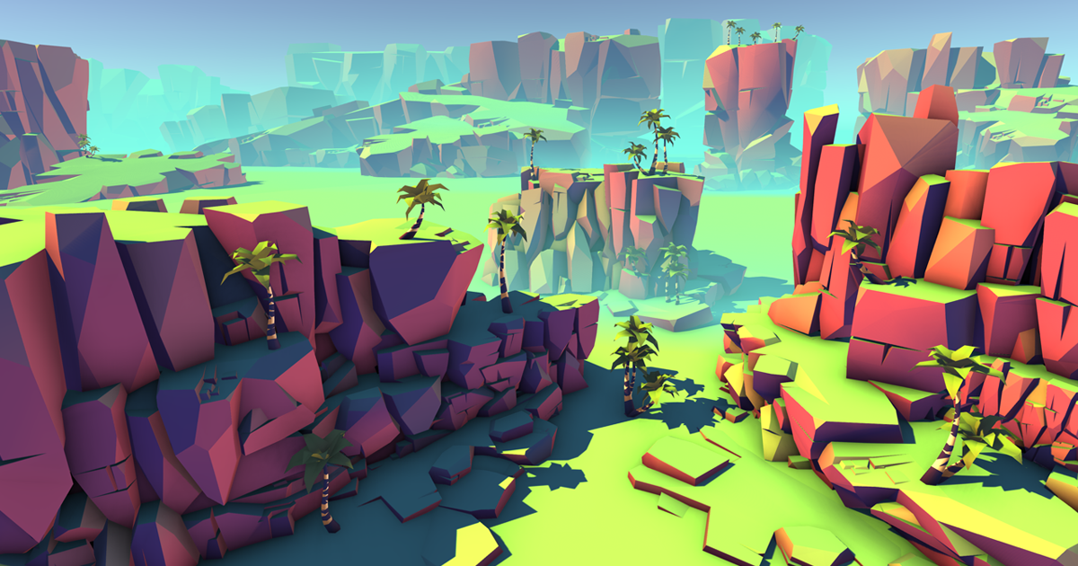 Lowpoly Environment Pack - Tropical Cliffs | 3D Landscapes | Unity ...