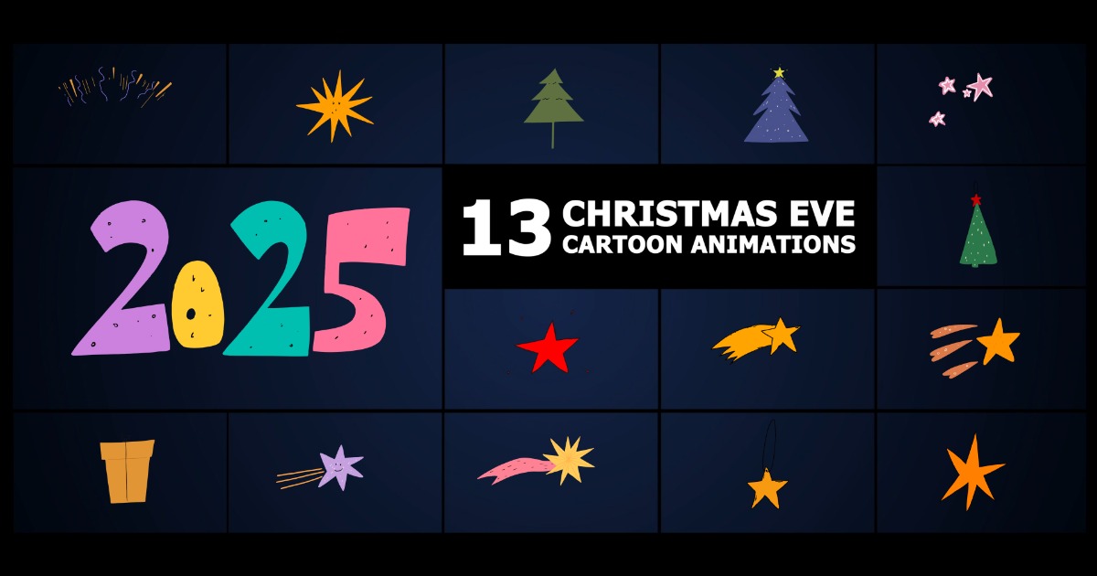Christmas Eve Cartoon Animations (17.10.24) | 2D Textures & Materials ...