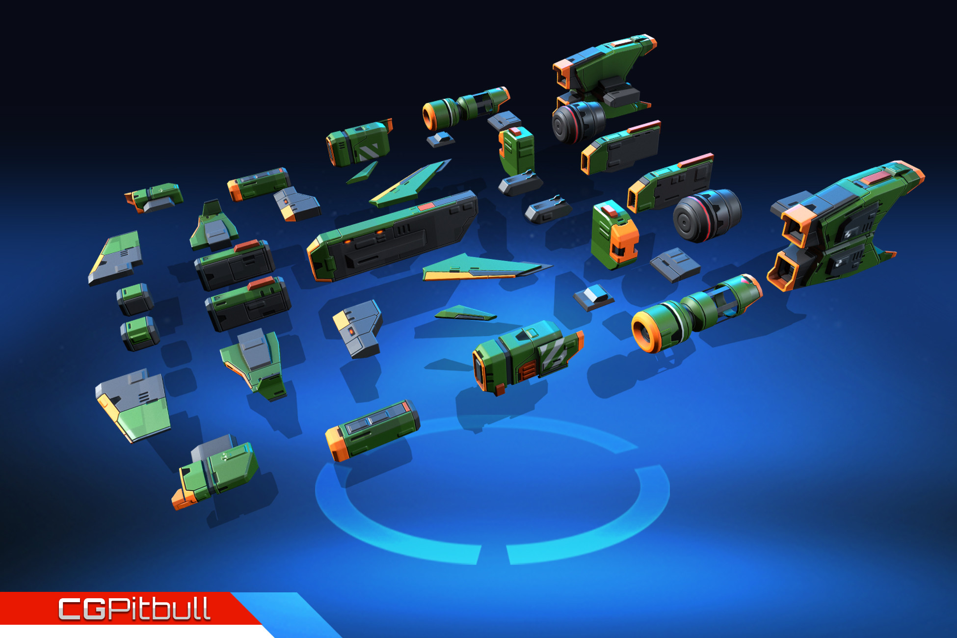 RTS - Space Games / Modular parts | 3D Space | Unity Asset Store