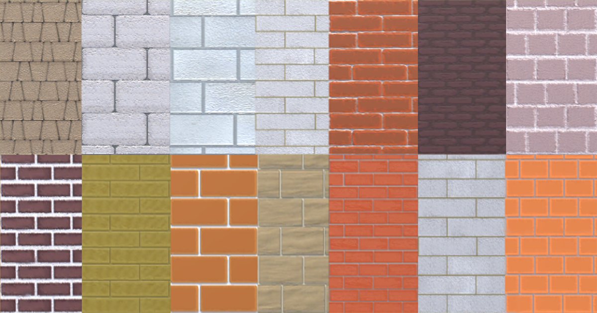 15 Original Bricks Textures | 2D Brick | Unity Asset Store