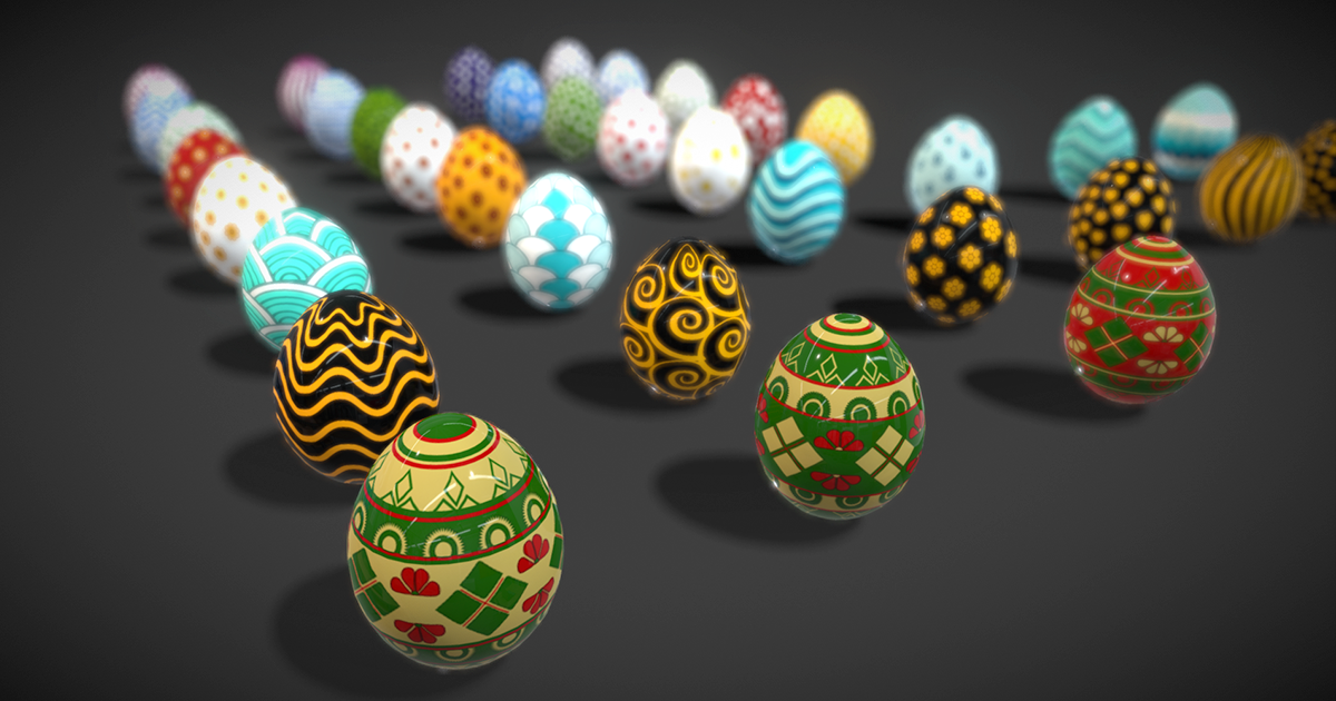 Collections Easter Eggs8 | 3D Props | Unity Asset Store