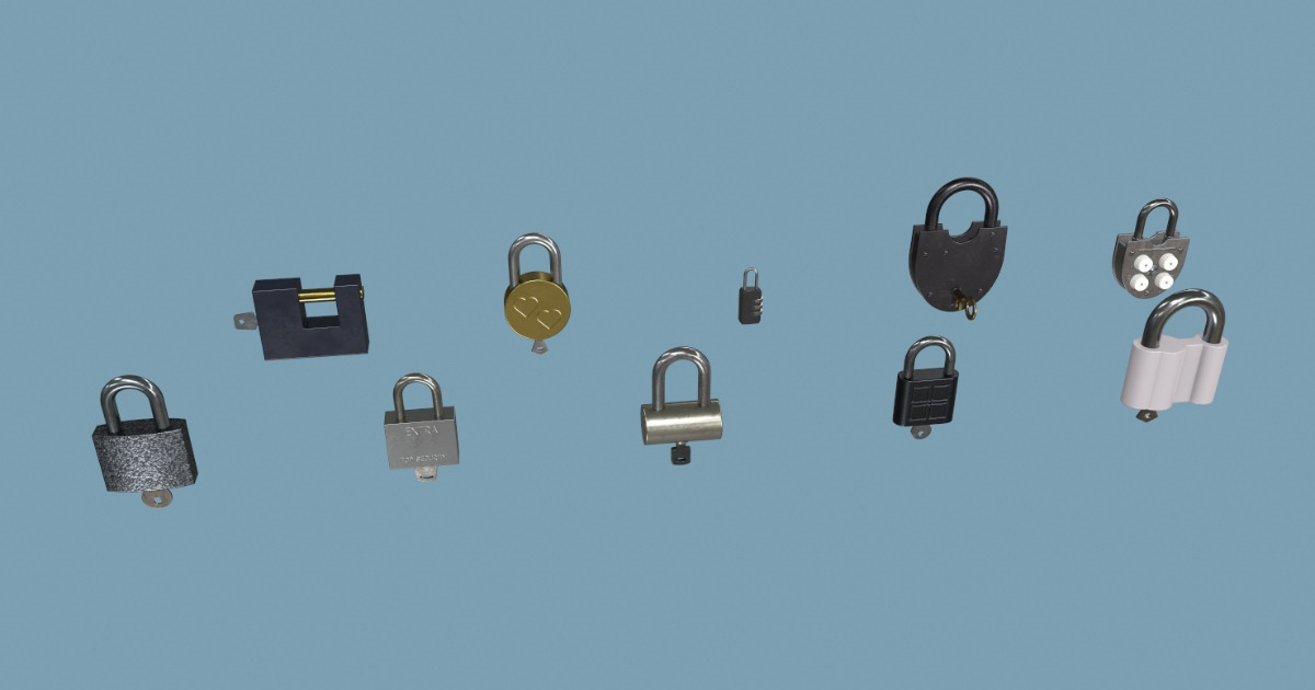 Padlocks Pack | 3D Props | Unity Asset Store
