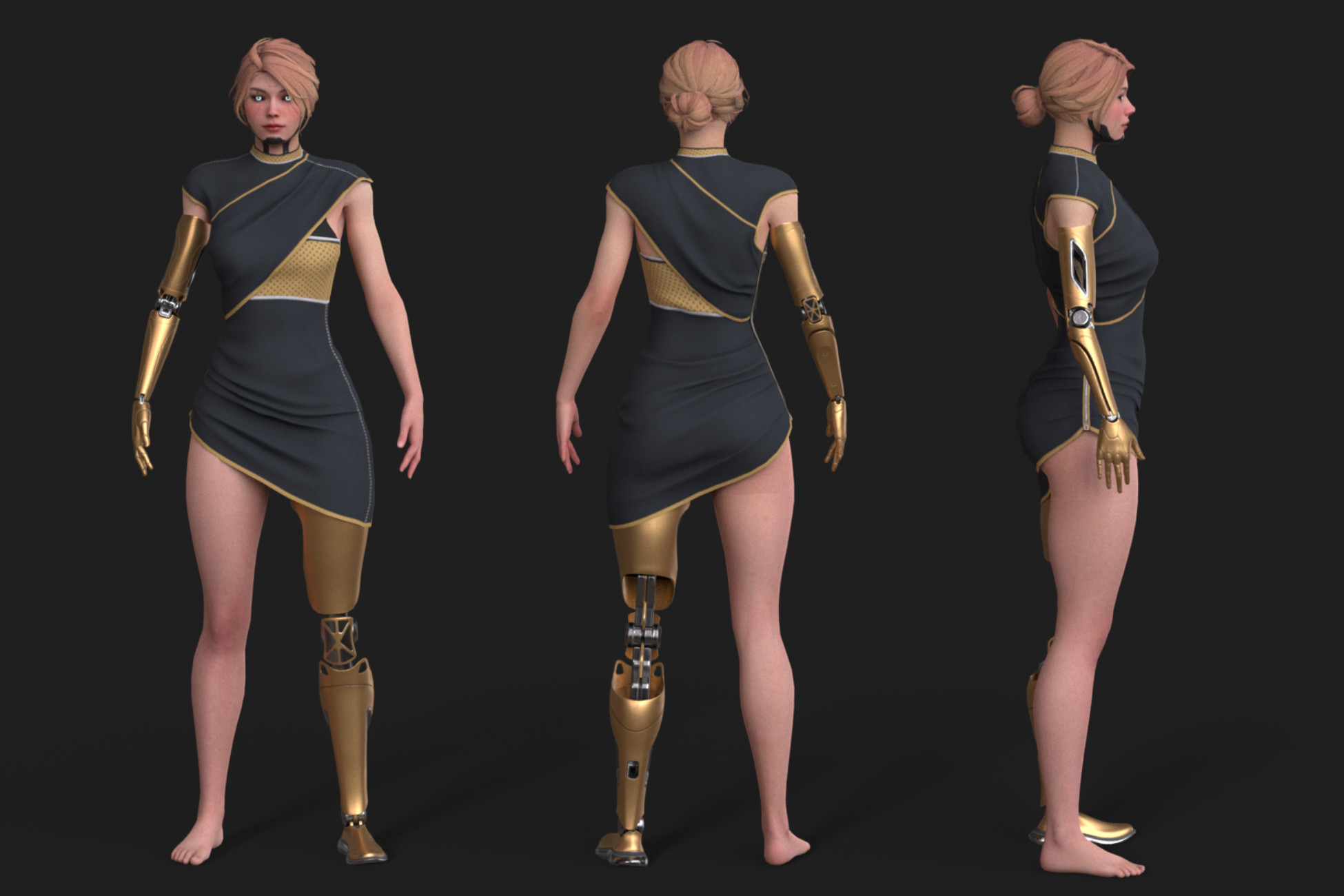 Cyber Girl R35 Pack | Characters | Unity Asset Store