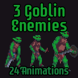 Goblin Enemies - Pixel Art