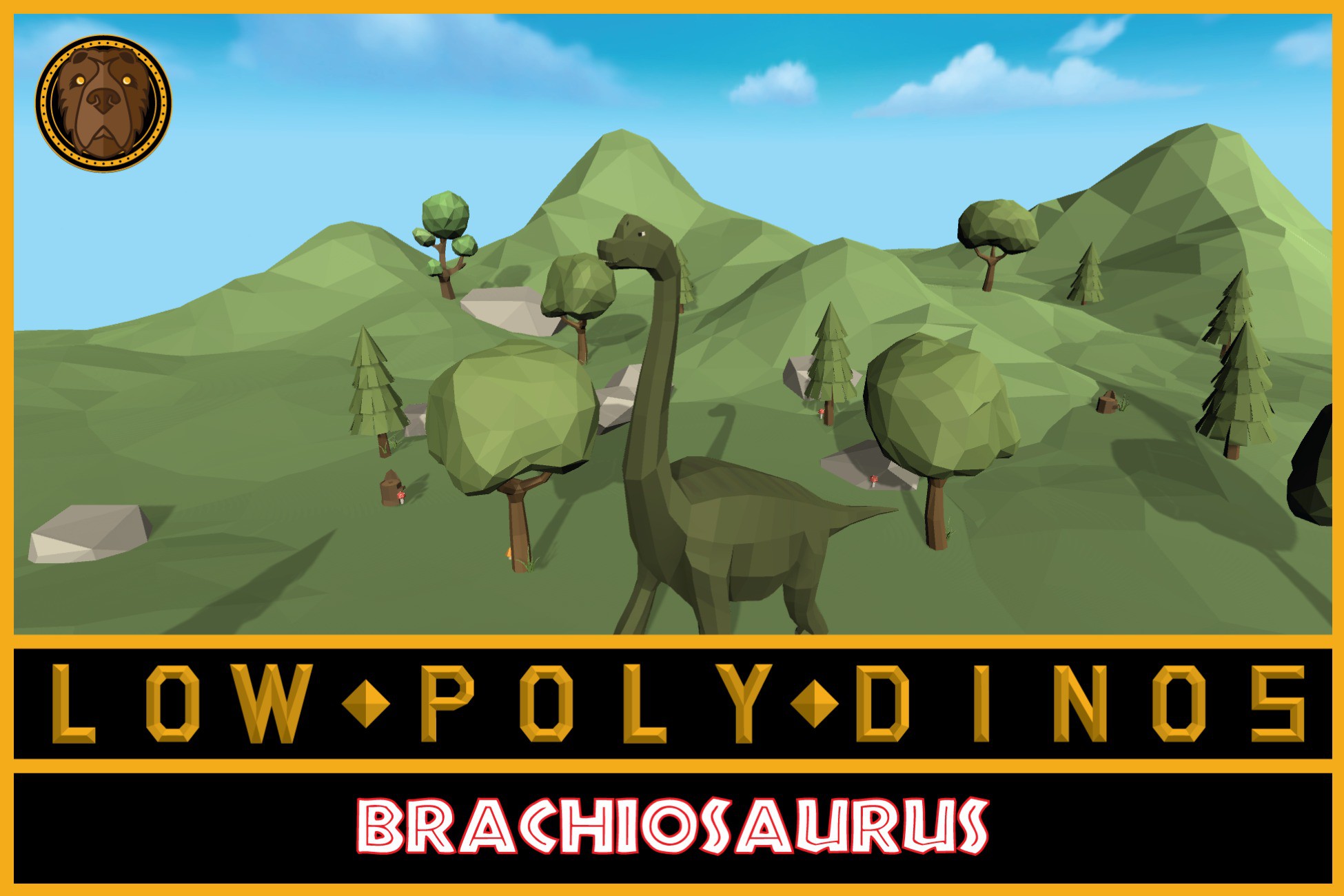 Low Poly Dinos: Brachiosaurus | 3D Creatures | Unity Asset Store