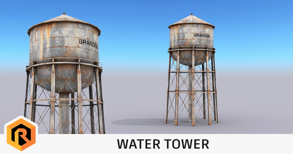 Water Tower | 3D Props | Unity Asset Store