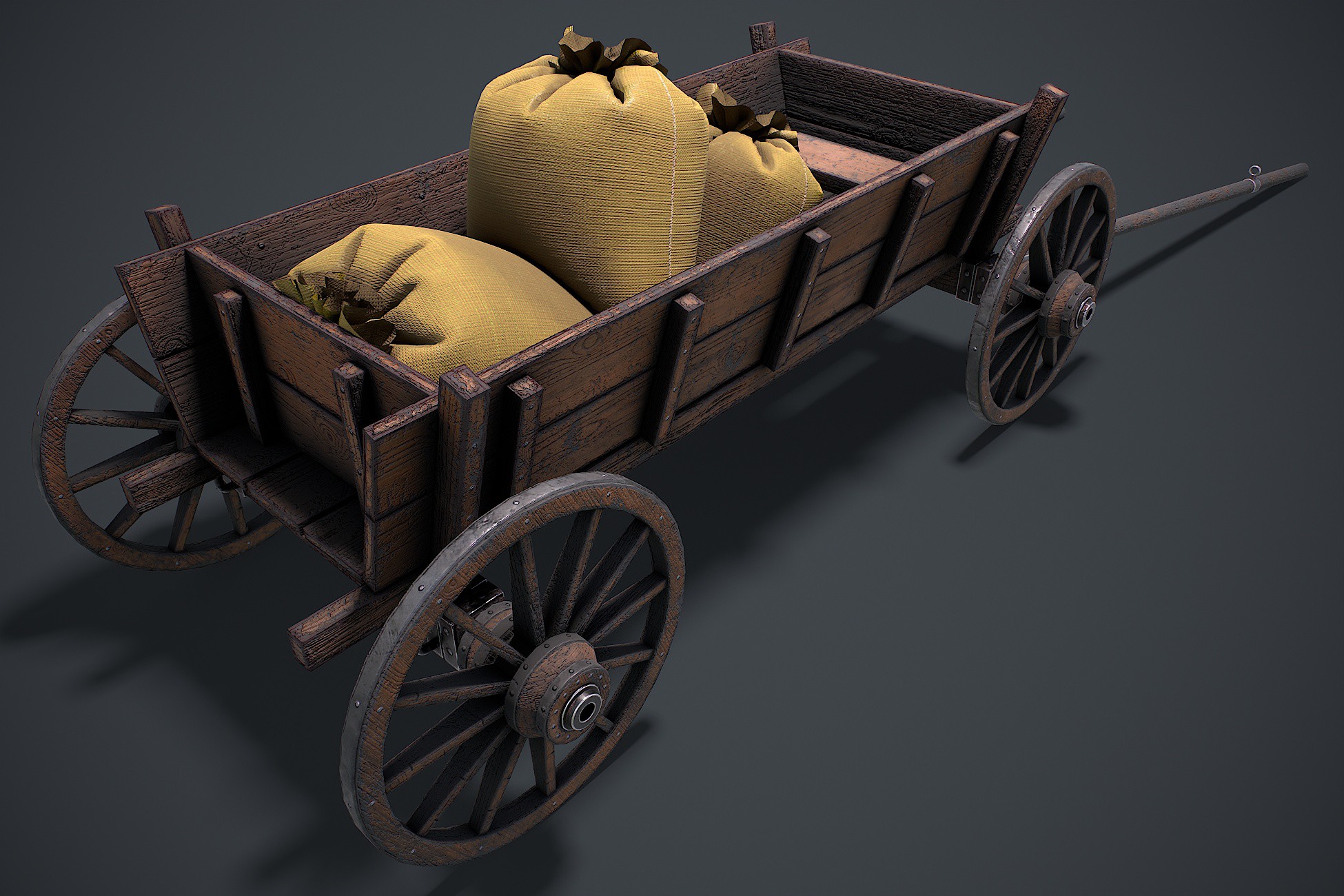 Wooden_cart | 3D 지상 | Unity Asset Store