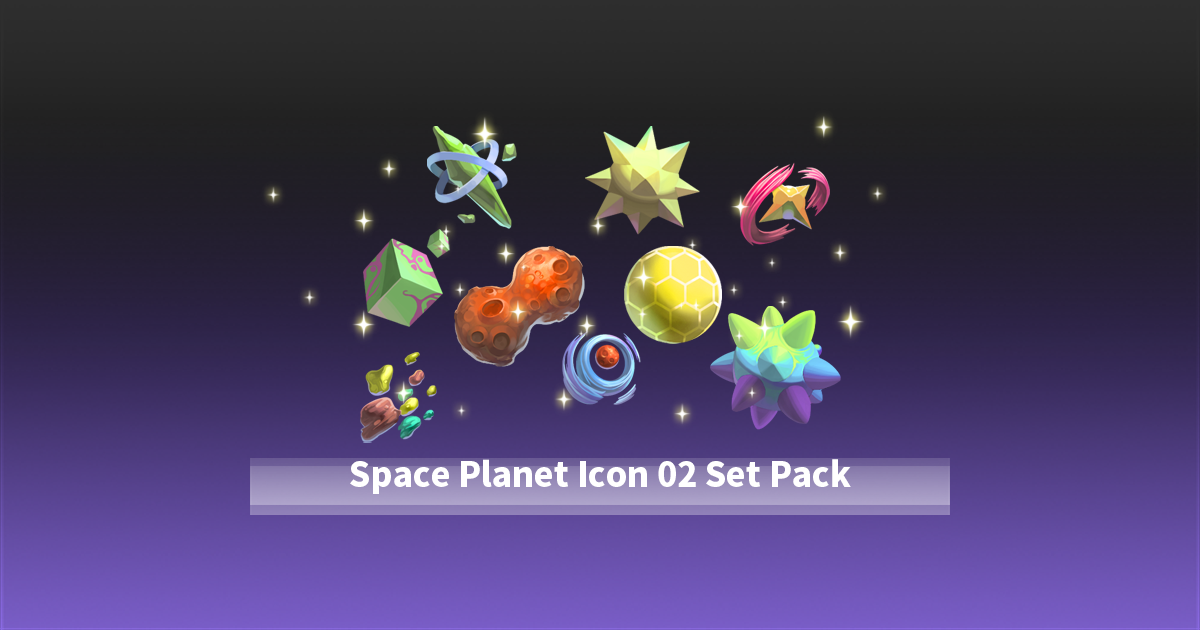 Space Planet Icon 02 Set Pack | 2D Icons | Unity Asset Store