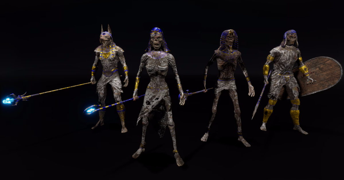 Mummy Pack Set | 3D Creatures | Unity Asset Store