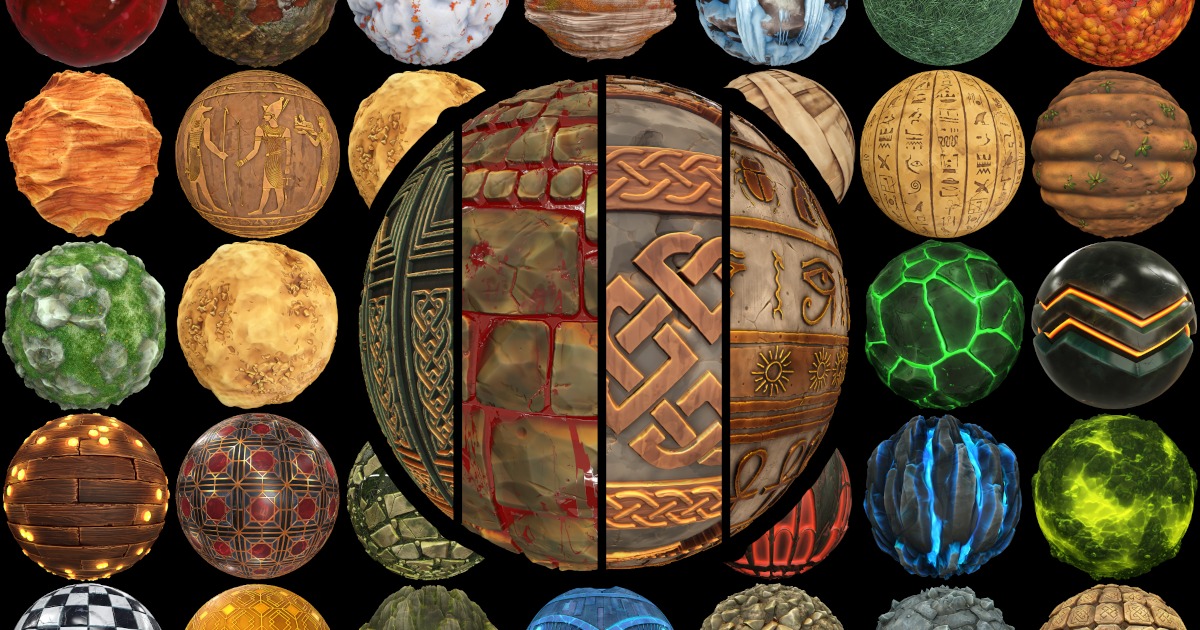 70+ Stylized Textures Bundle 2 - RPG Environment | 2D Textures ...