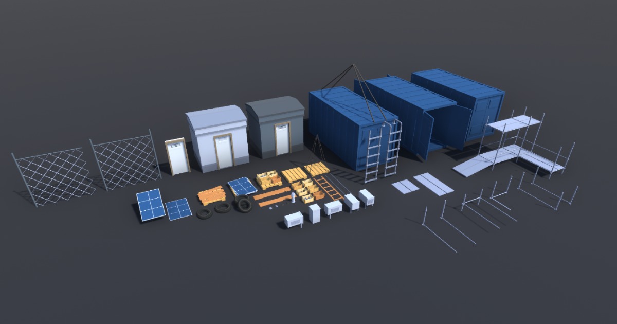 Low Poly Rooftop Parkour Assets | 3D Urban | Unity Asset Store