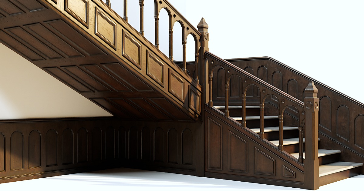 Wooden Staircase Modular (Standard Pack) | 3D Interior | Unity Asset Store