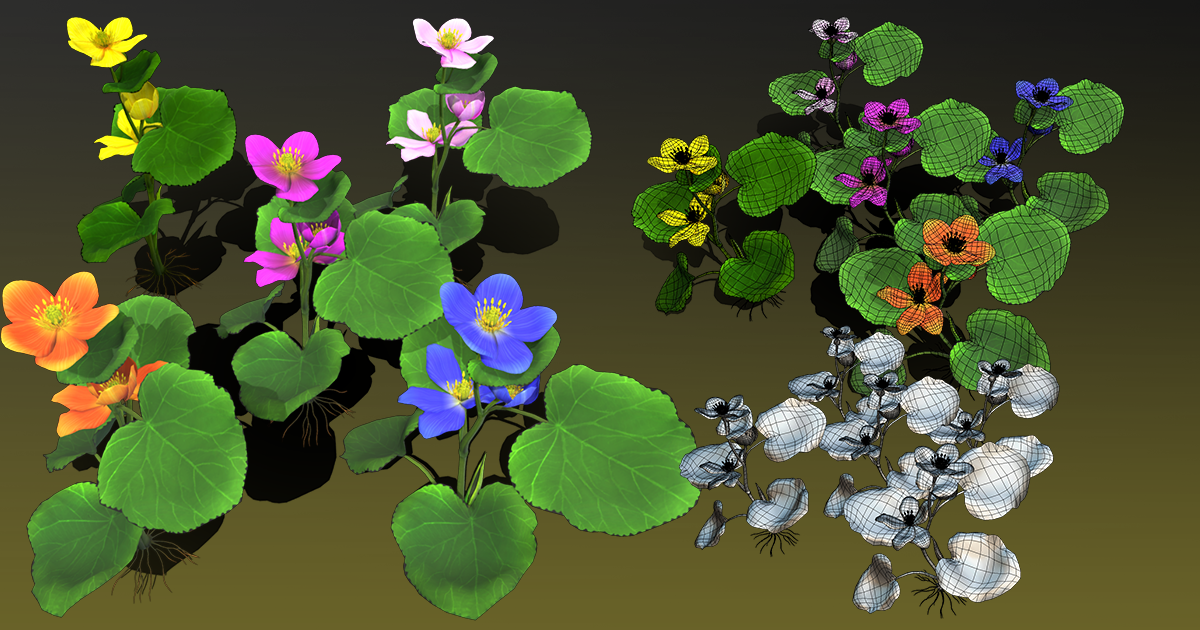 Flower Faroe | 3D Flowers | Unity Asset Store