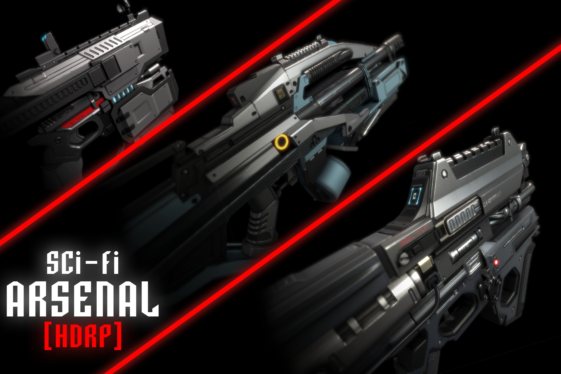 Sci-fi Arsenal [HDRP] | 3D Guns | Unity Asset Store