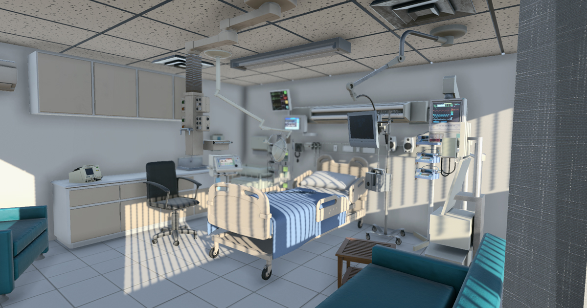 Hospital Recovery Room | 3D Industrial | Unity Asset Store