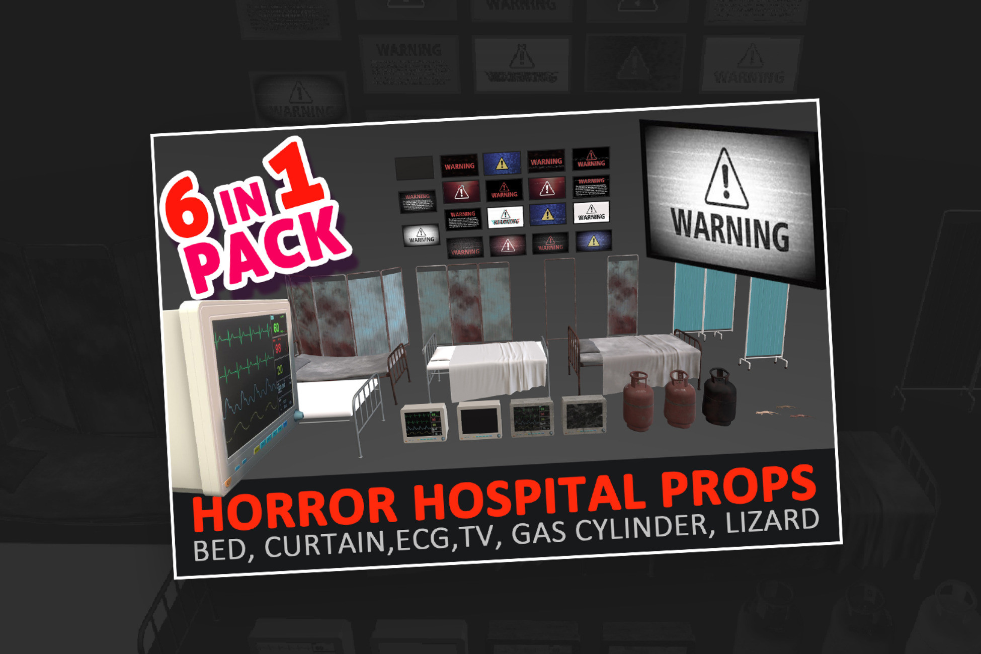 Horror Hospital Props 3D | 3D Props | Unity Asset Store