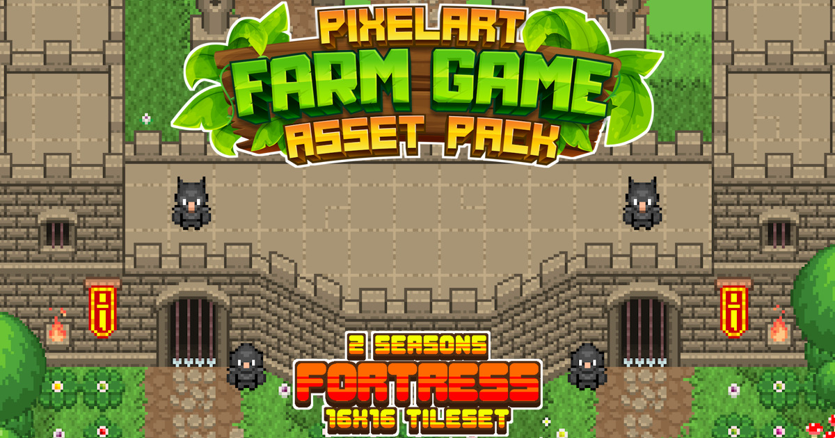 2D Farm Game Fortress Tileset | 2D Environments | Unity Asset Store