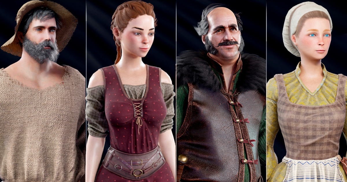 Medieval_NPC_Pack_v2 | 3D Humanoids | Unity Asset Store