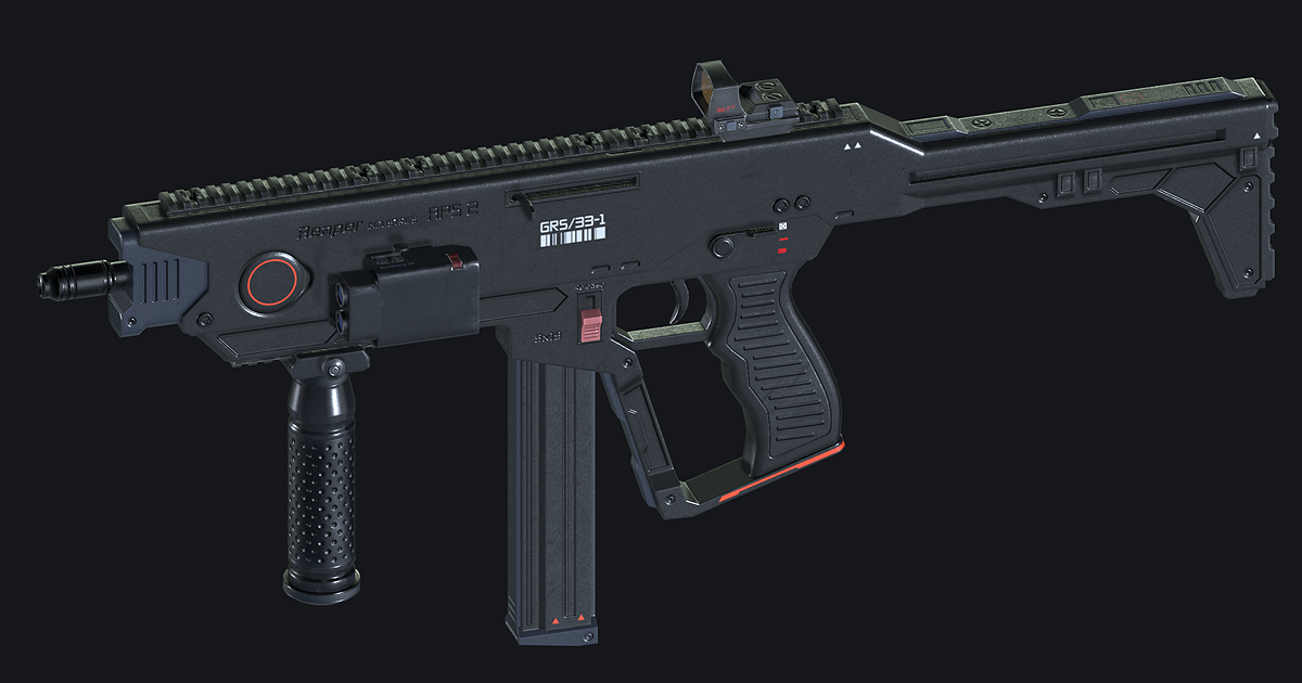 Scifi Submachinegun APS 2 | 3D Guns | Unity Asset Store