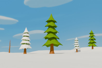 Low Poly Simplified Pine Trees Pack | Game Content Shopper – Unity ...