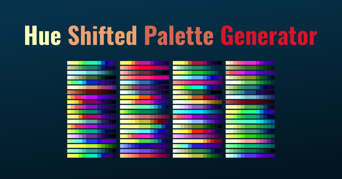 Hue Shifted Color Palettes | Utilities Tools | Unity Asset Store
