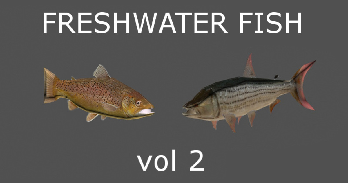 Freshwater Fish vol 2 | キャラクター | Unity Asset Store