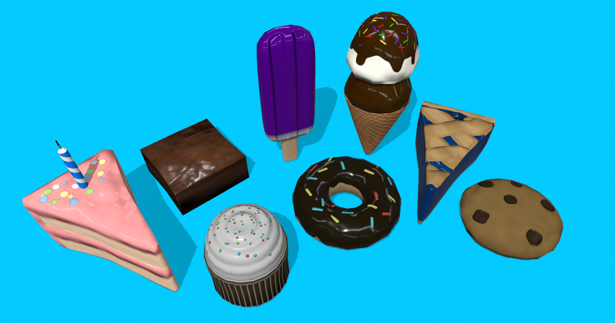 Stylized Desserts | 3D Food | Unity Asset Store