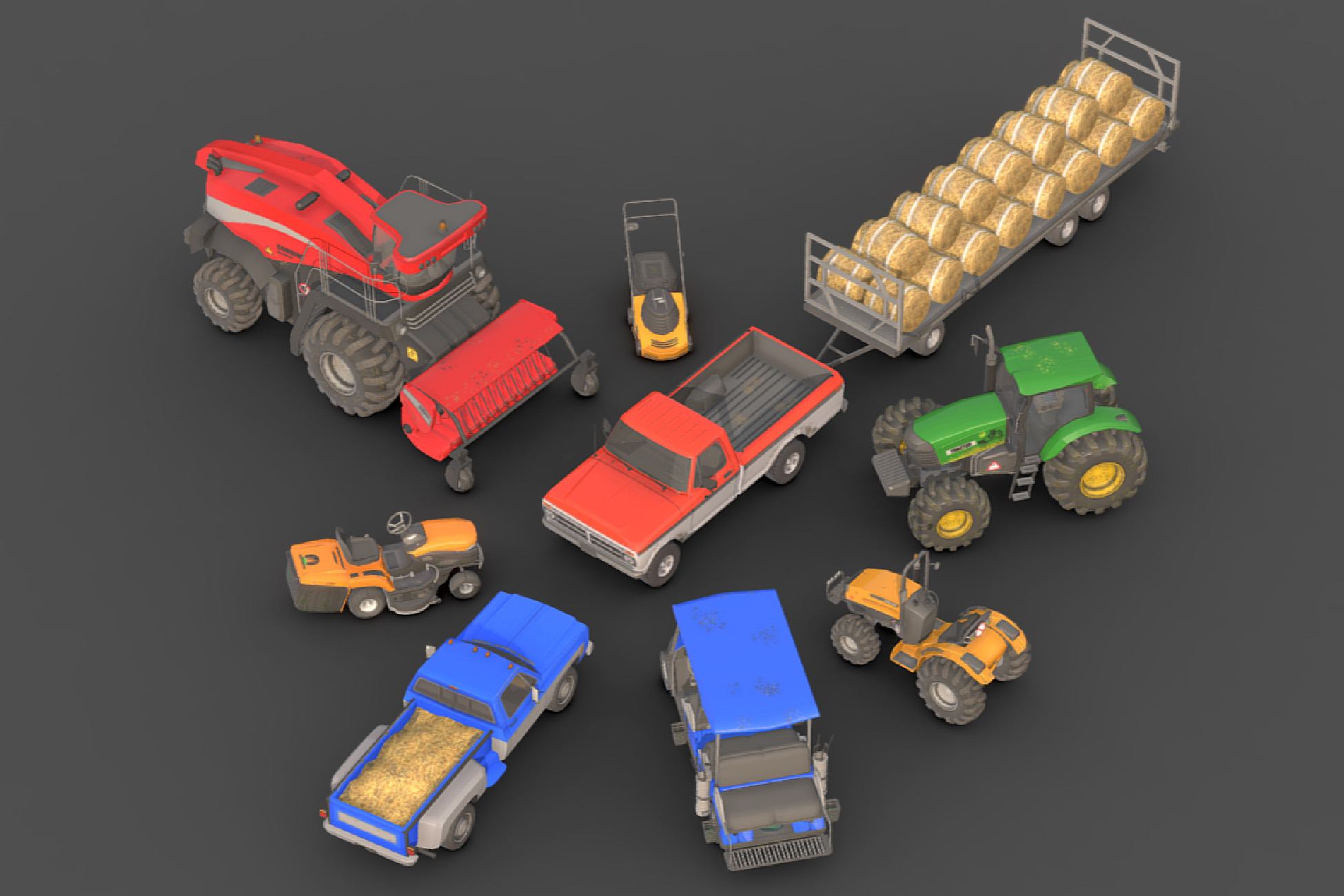 3D model Farm Vehicle Pack 2 | 3D Land | Unity Asset Store