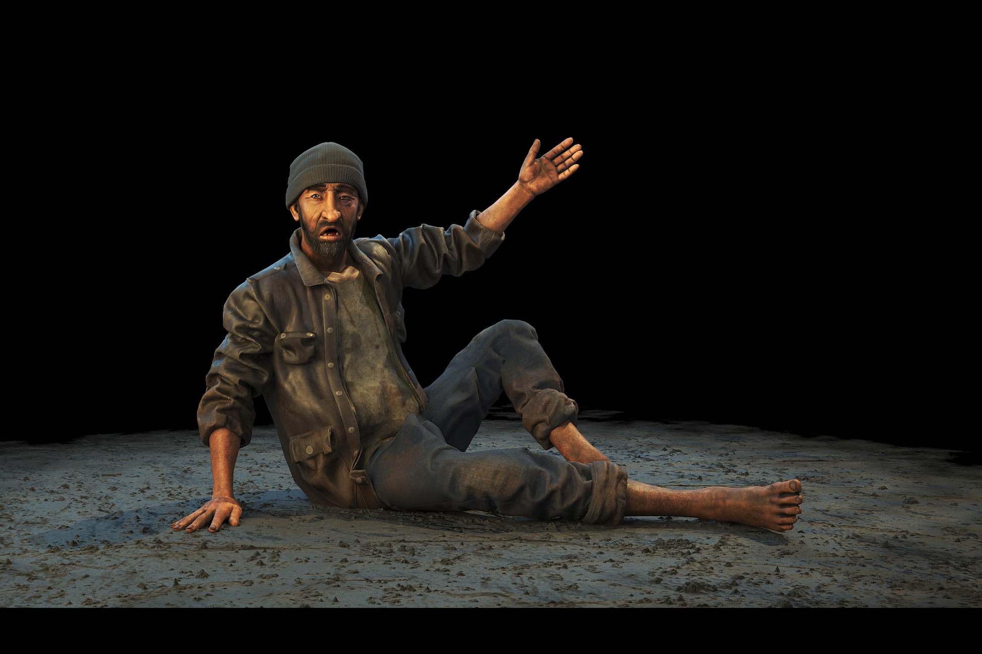 Homeless Person Vincent | 3D Characters | Unity Asset Store
