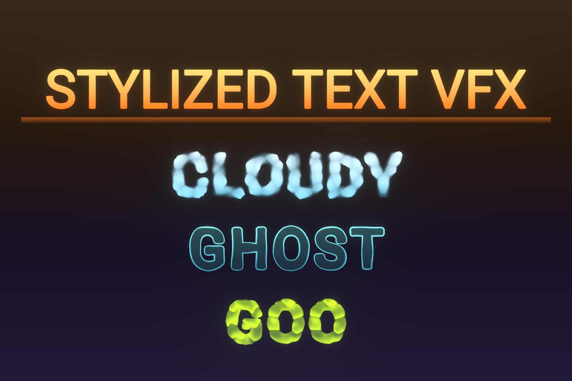 Stylized Fantasy Text VFX vol 1. | 시각 효과 셰이더 | Unity Asset Store