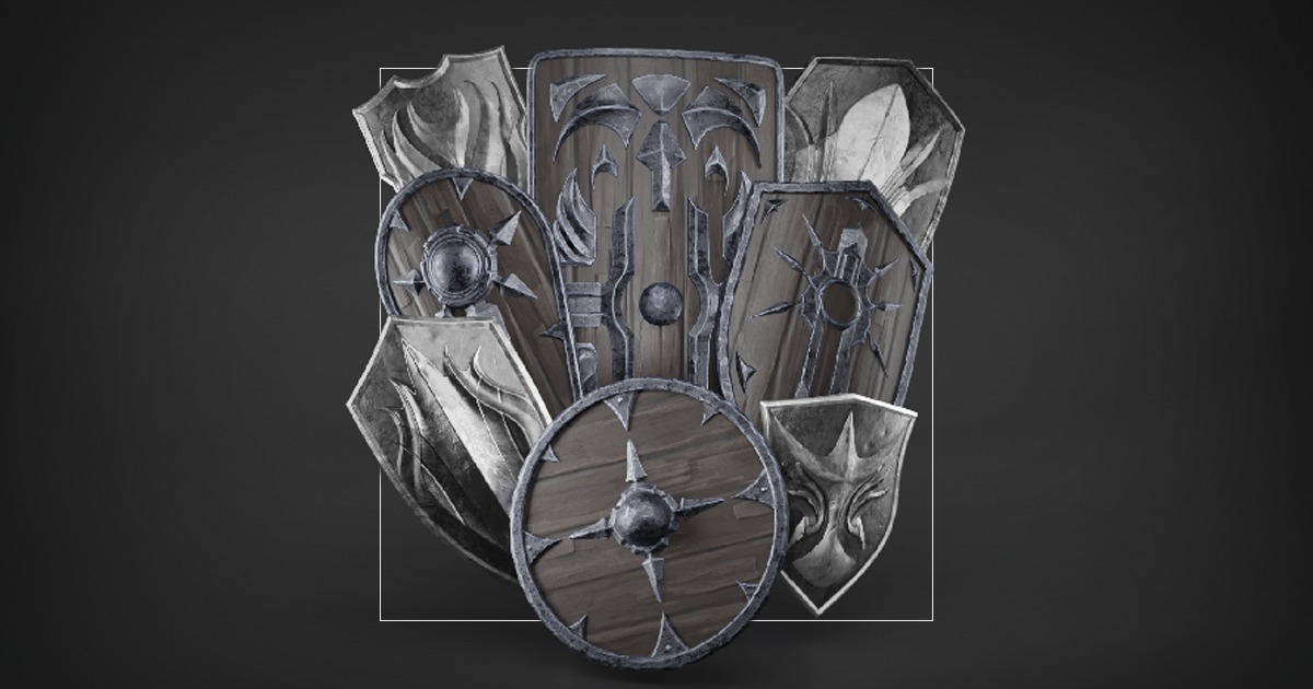 Shield Pack / 10 Shields | 3D 무기 | Unity Asset Store