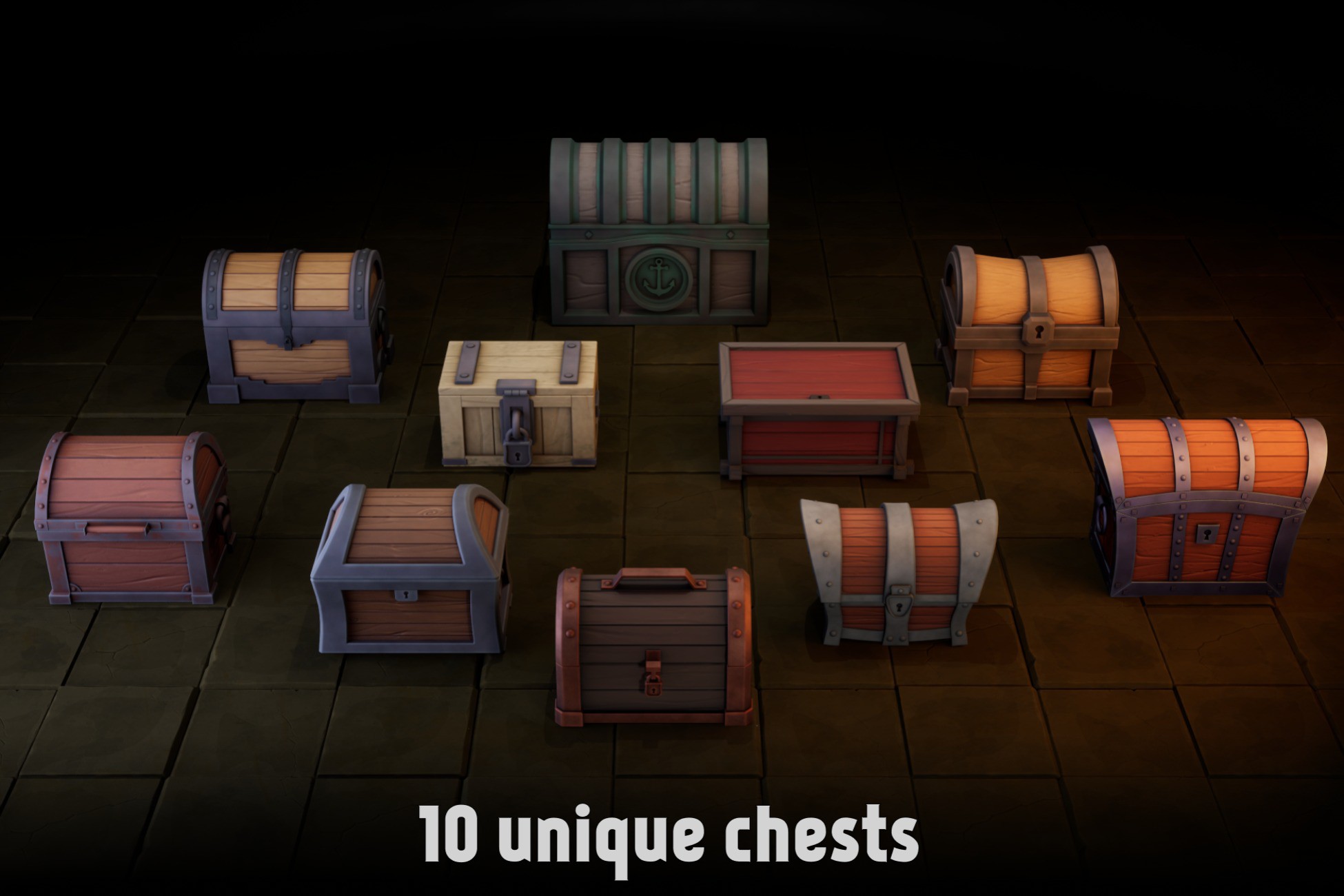 Stylized Chests | 3D Props | Unity Asset Store