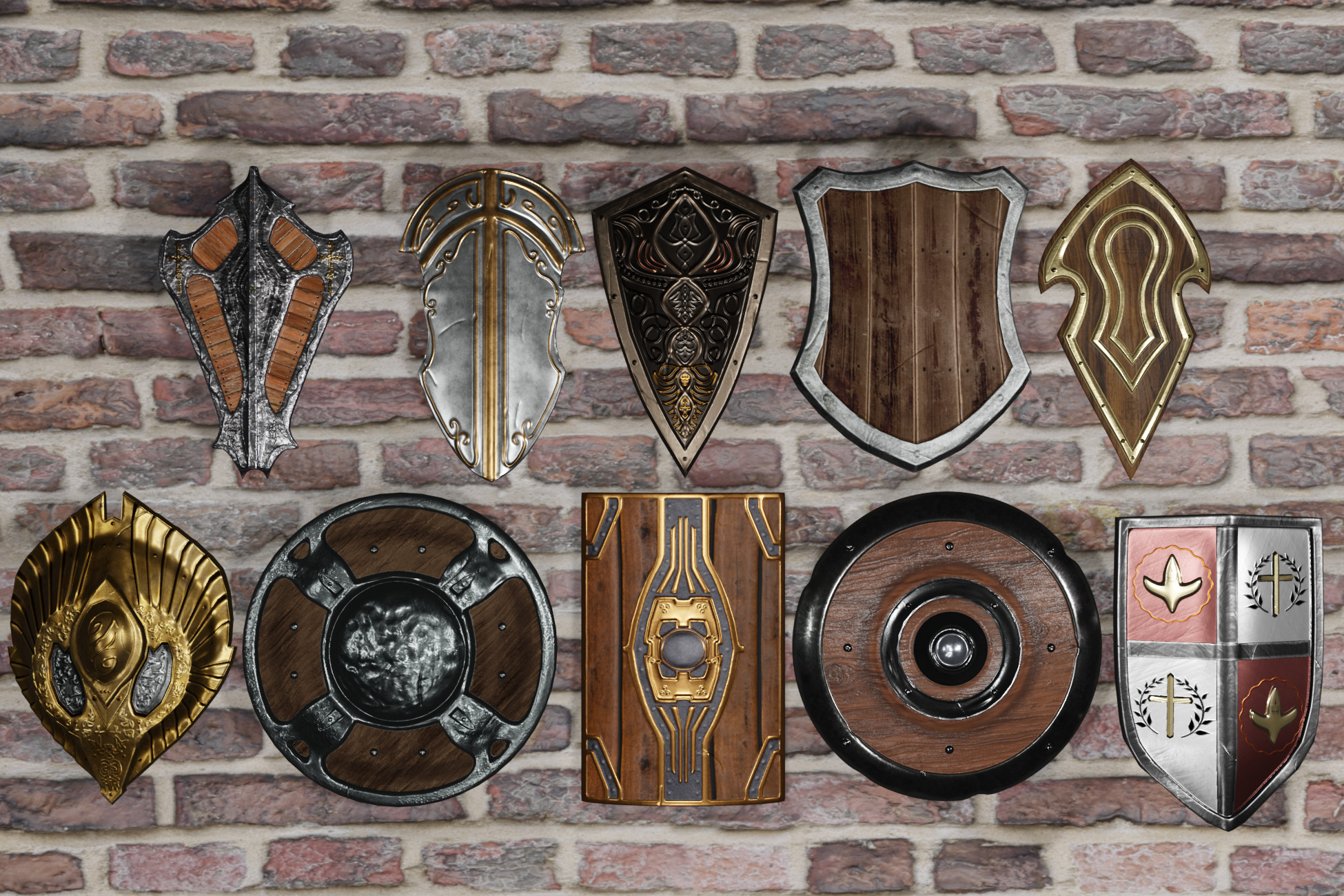 Shields Pack! | 3D Weapons | Unity Asset Store