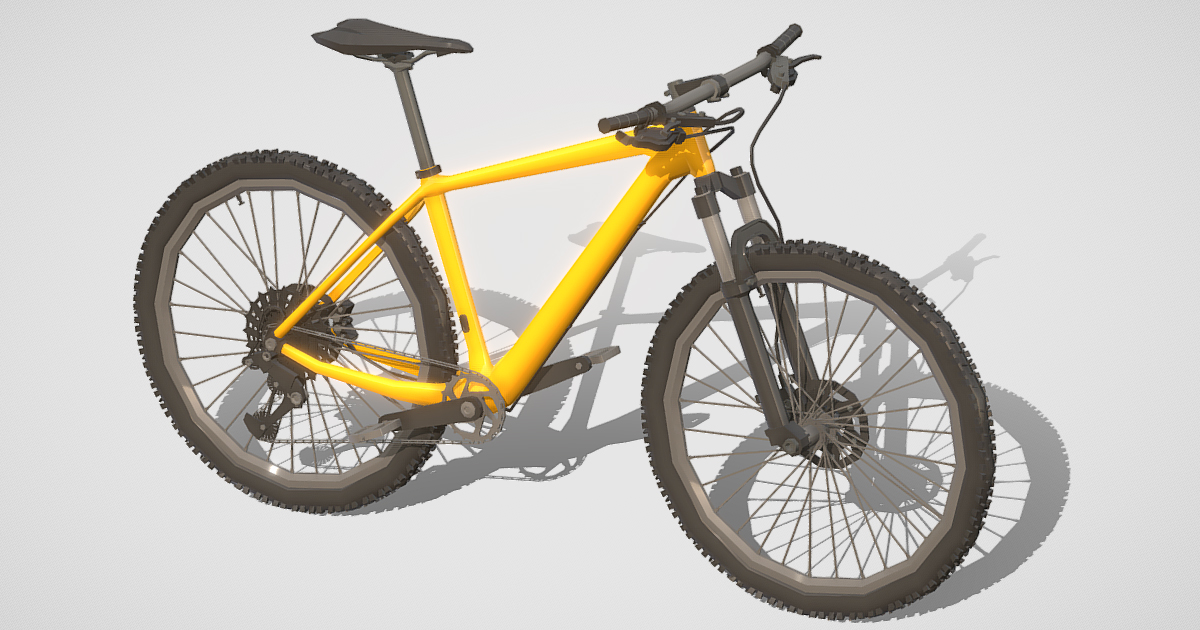 Low-Poly Bicycle | 3D Land | Unity Asset Store