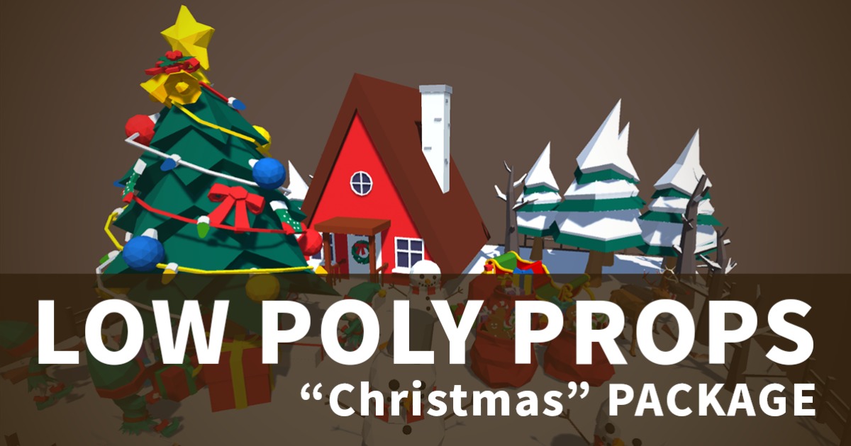 3D Christmas Lowpoly Models | 3D Props | Unity Asset Store