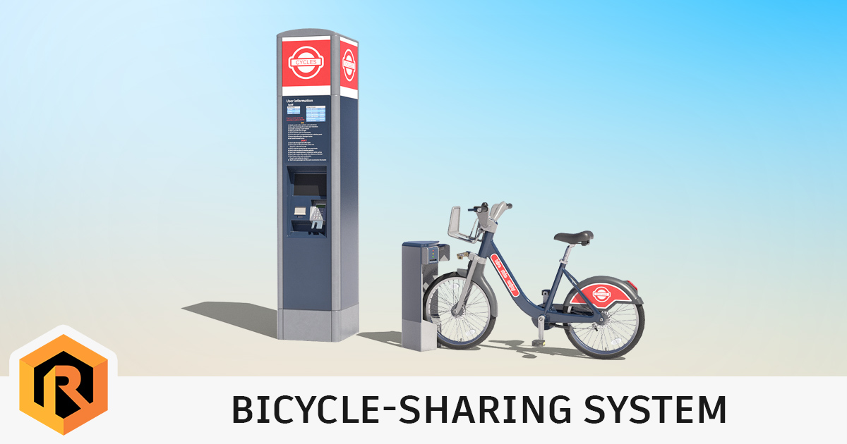 Public Bicycle Hire Scheme | 3D Props | Unity Asset Store