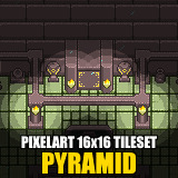 2D TopDown Pyramid Tileset - Rogue Adventure