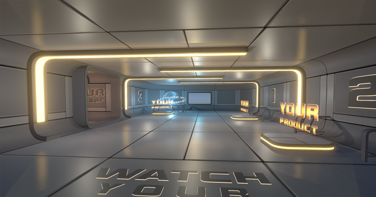 3D Showroom Level Kit Vol 2 | 3D Sci-Fi | Unity Asset Store