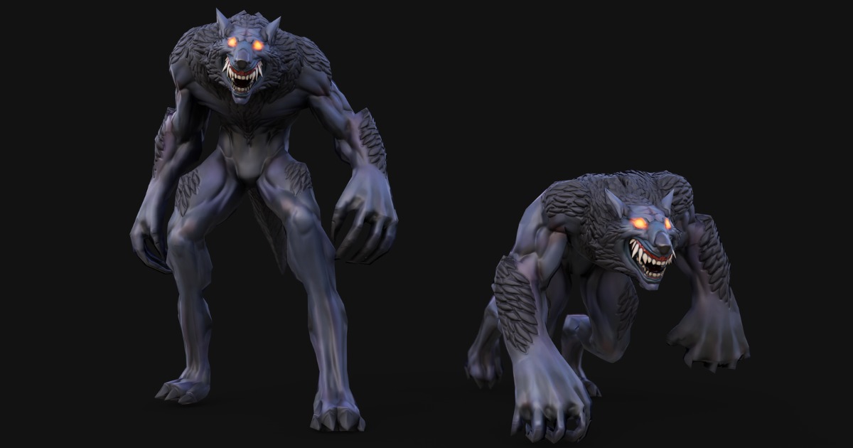 Stylized Werewolf - 03 | 3D Creatures | Unity Asset Store