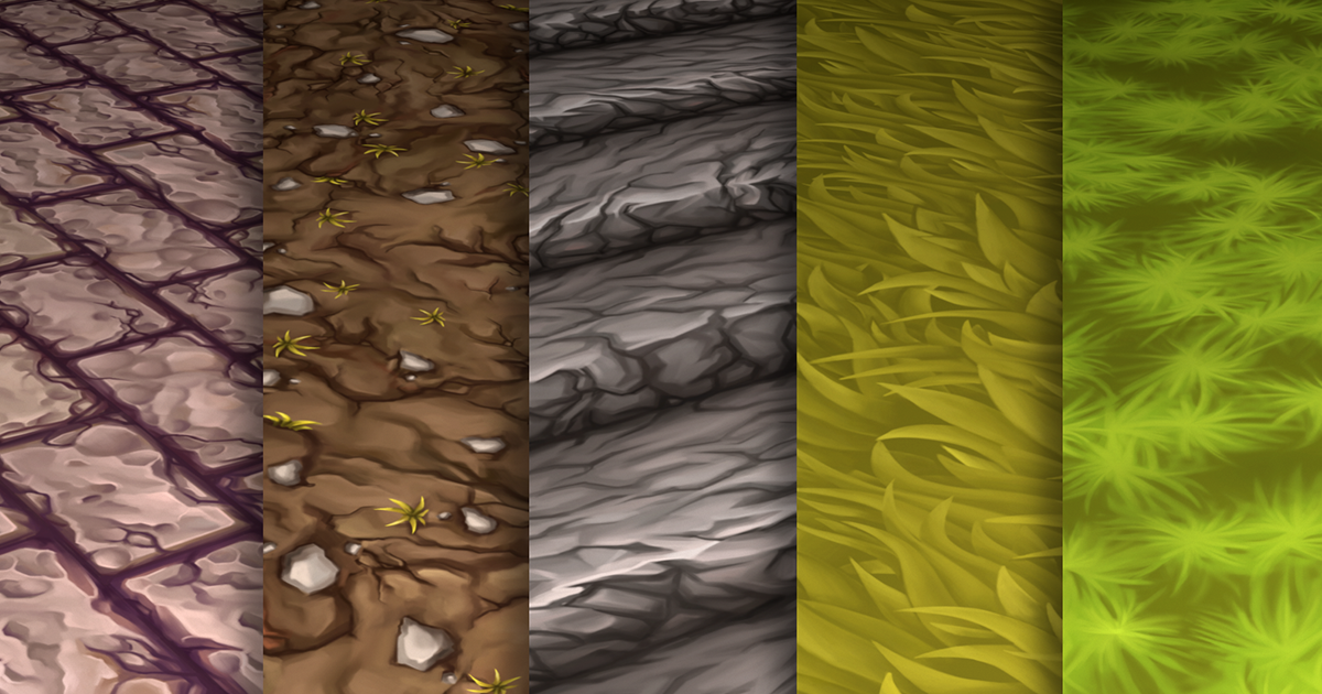 Texture Set Vol.48 Hand Painted Ground | 2D Floors | Unity Asset Store