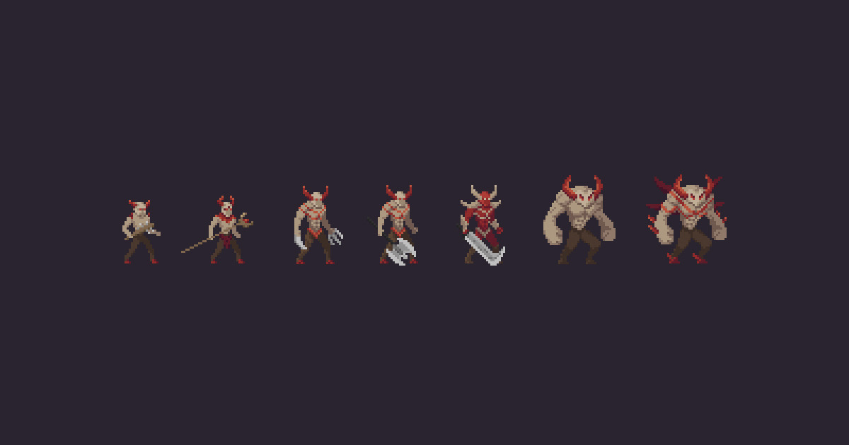 Burning Demon Pixel Art Monster Asset | 2D Characters | Unity Asset Store