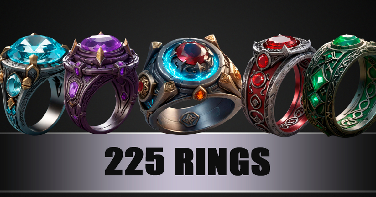 Hi-Def Rings Pack 1 | 2D Icons | Unity Asset Store