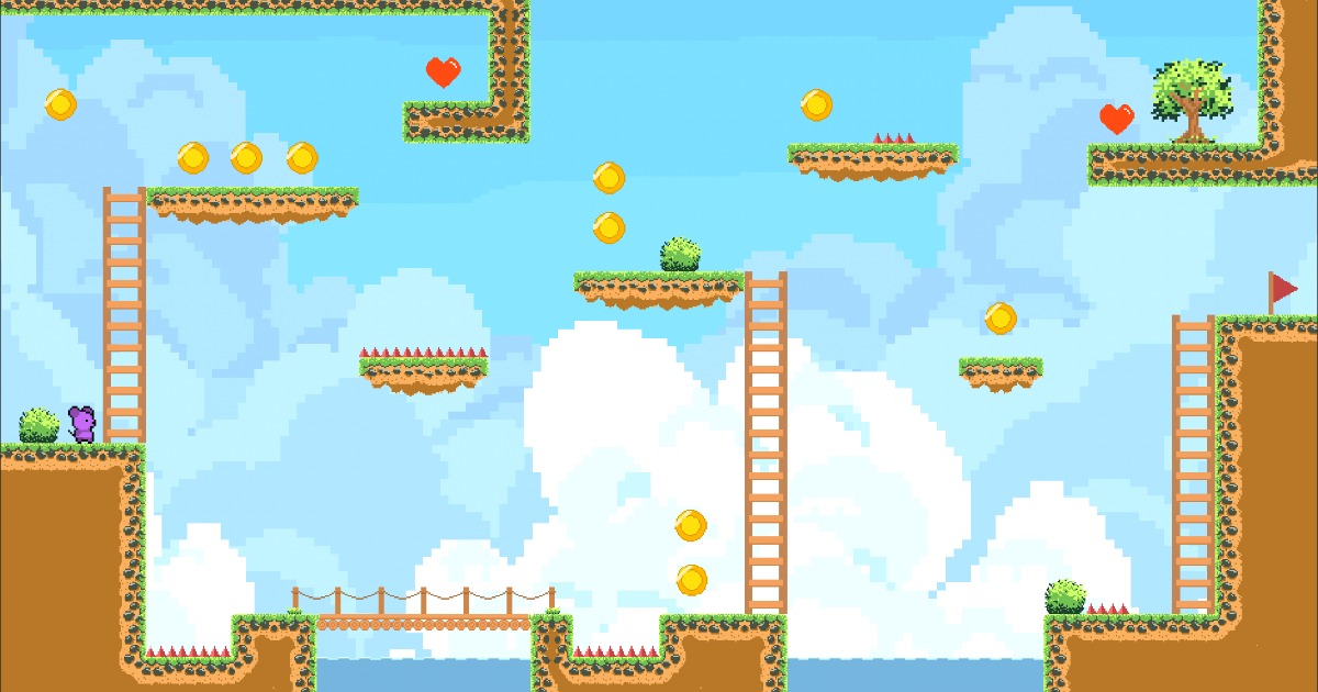 2D Pixel Tilemap for Platformer Game Level | 2D Environments | Unity Asset Store