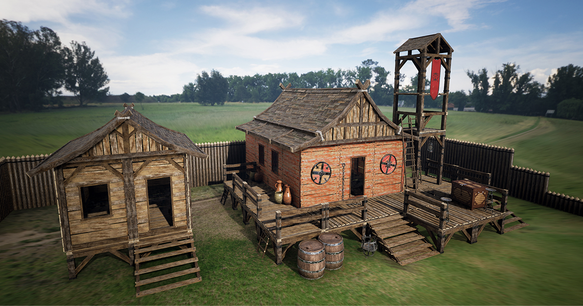 Medieval Wooden Structures | 3D Environments | Unity Asset Store