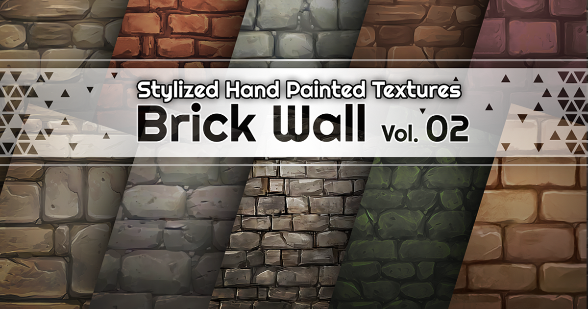 Hand Painted Brick Wall Textures Vol.02 | 2D Textures & Materials ...
