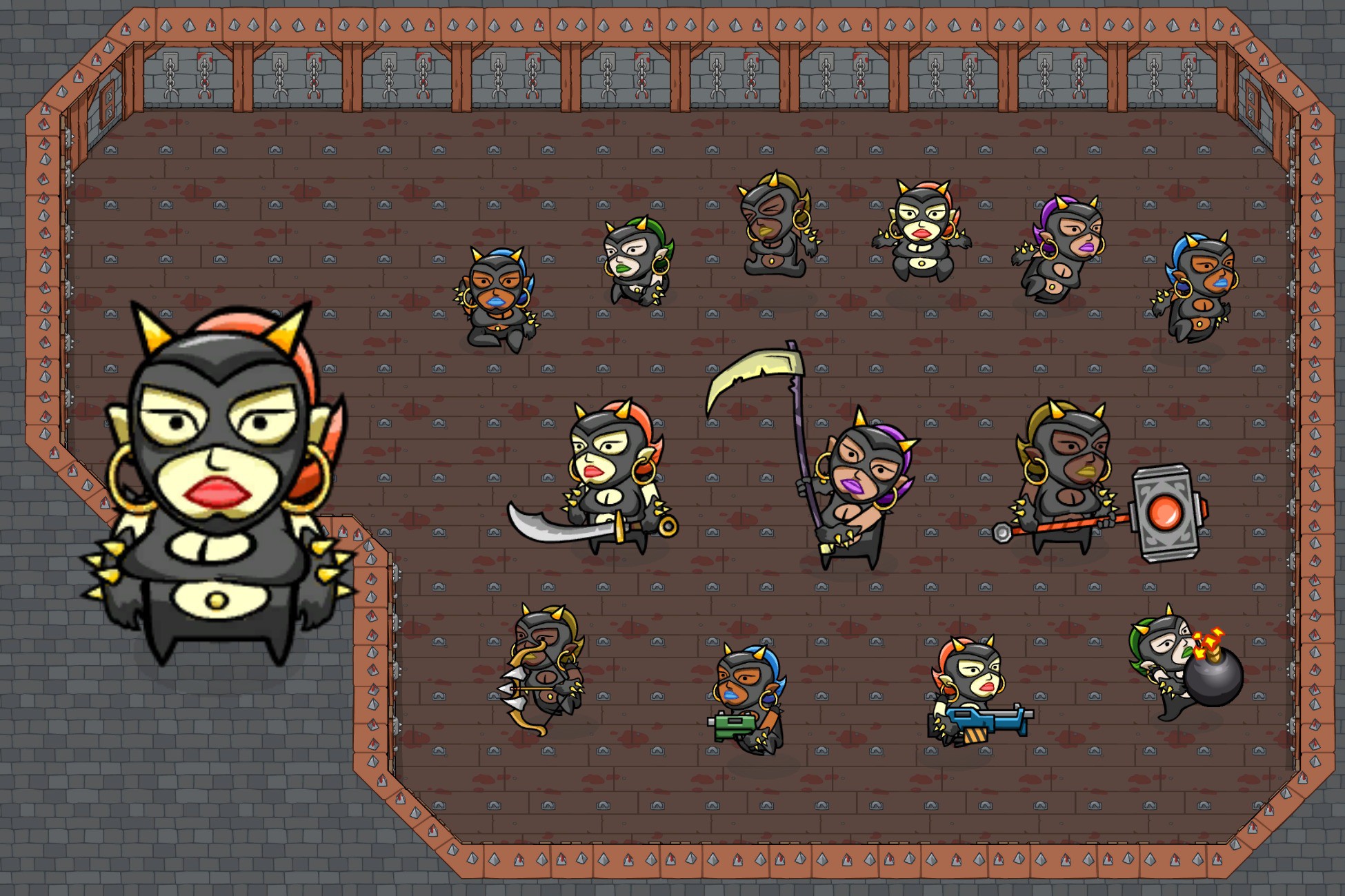 2D Character - Iron Maiden | 2D Characters | Unity Asset Store