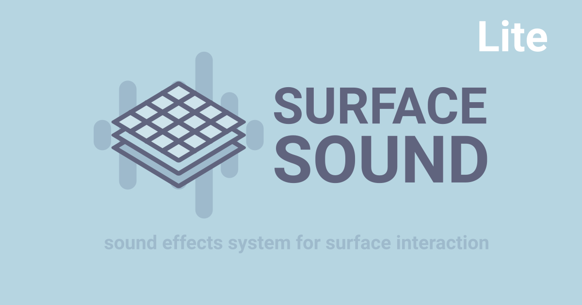 SurfaceSound Lite: Sound Effects System for Surface Interaction | Audio | Unity Asset Store