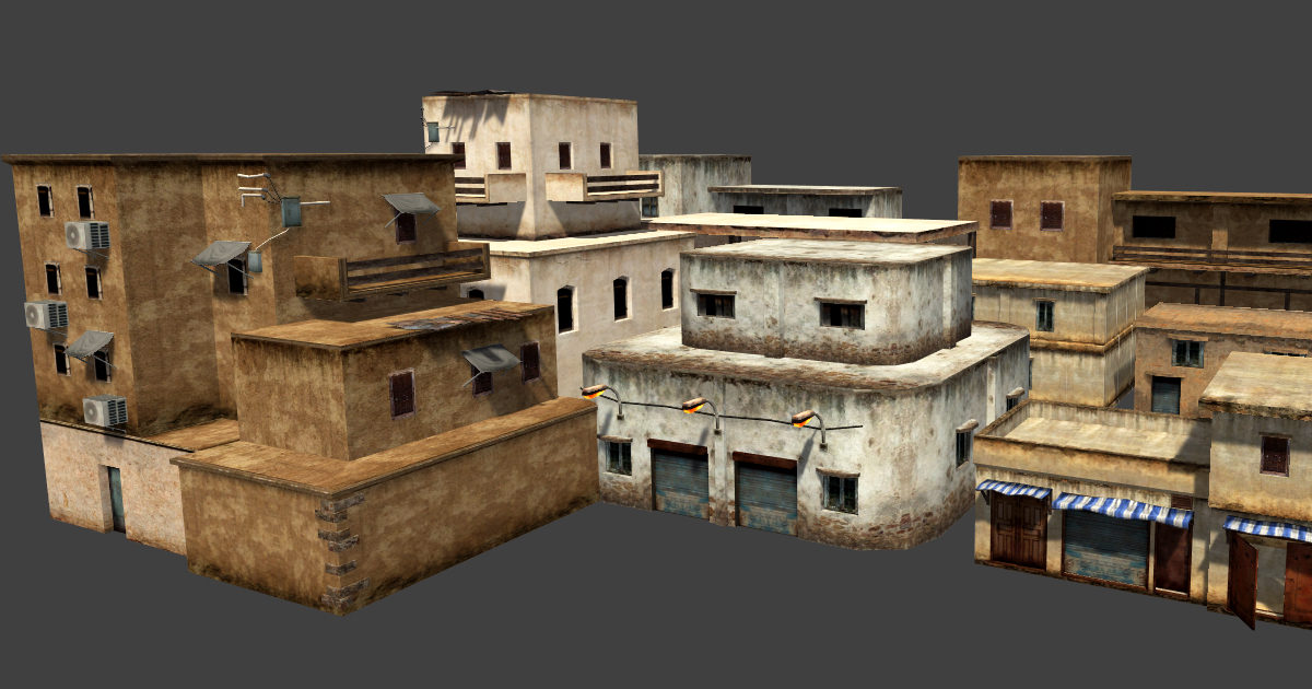 Arabic Buildings | 3D Environments | Unity Asset Store
